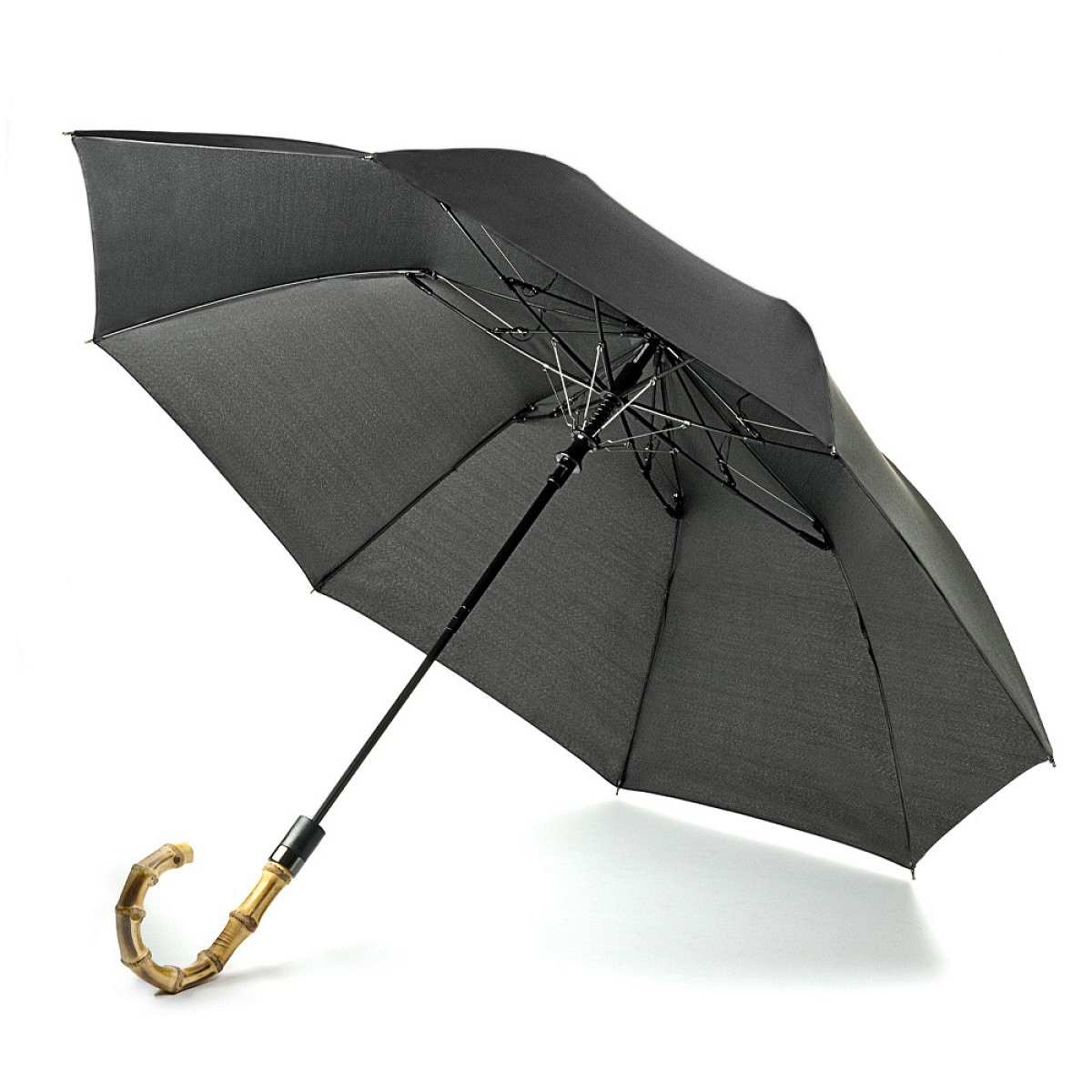 Fulton Umbrellas Portobello Men's Automatic Folding Umbrella Black – A ...